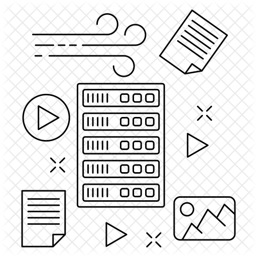 Unstructured data Icon - Download in Line Style