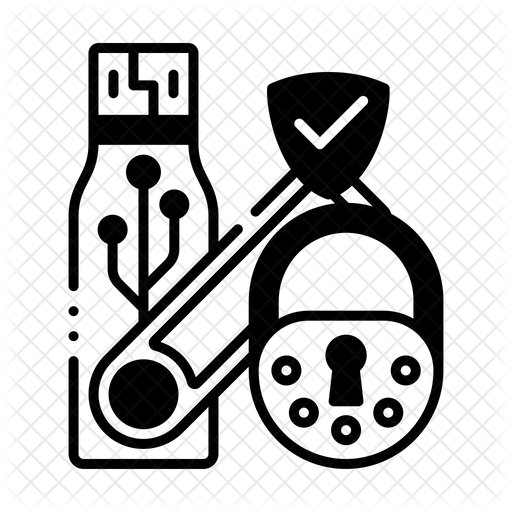 Usb Flash Drive Lock Icon - Download in Glyph Style Usb Flash Drive Lock Icon - Download in Glyph Style