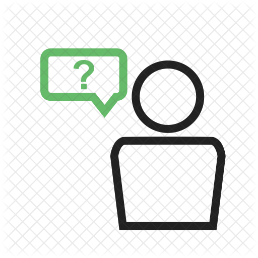 User query Icon - Download in Line Style