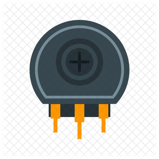 Variable Resistor Icon Download In Flat Style