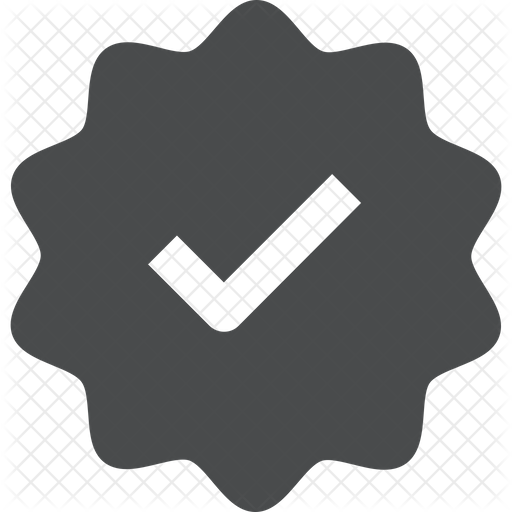 Verified Check Mark Icon - Download in Glyph Style Verified Check Mark Icon - Download in Glyph Style