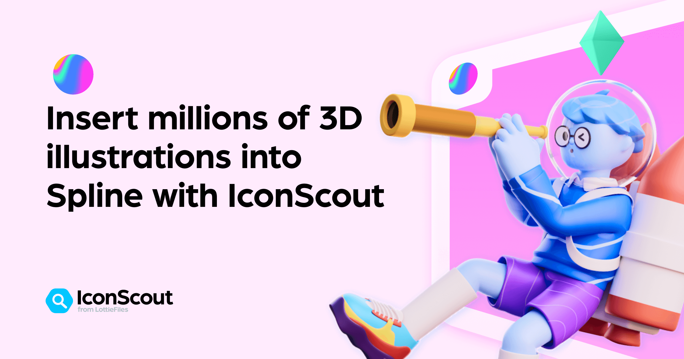 Add 3D Illustrations or 3D Models into Your Spline Project | IconScout ...