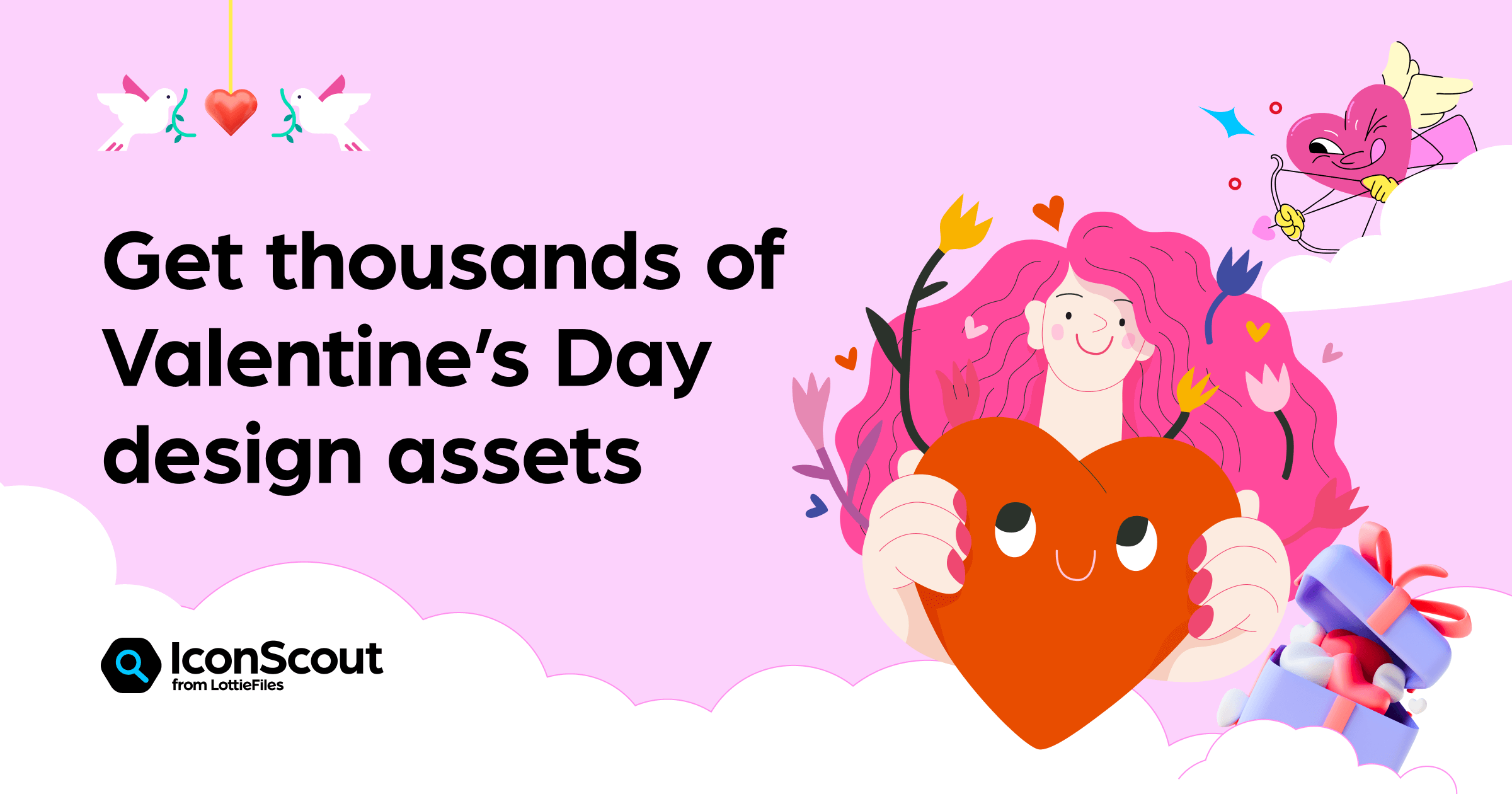 Valentine’s Day Icons, Lottie Animations, Illustrations and 3D ...
