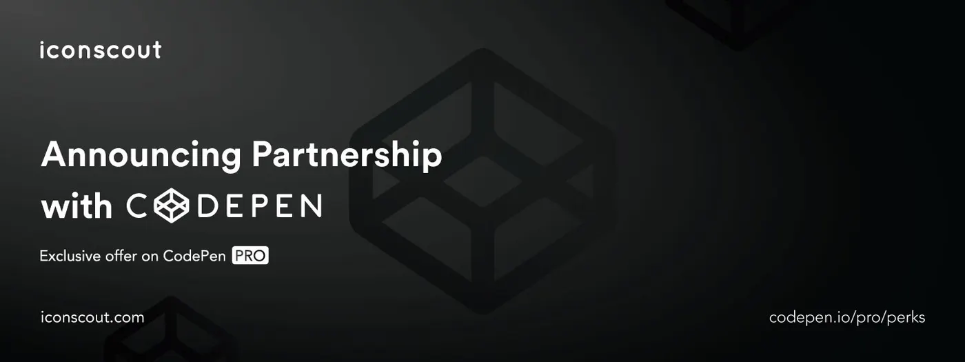 Announcing CodePen partnership to help people fulfill their icon needs | IconScout Blogs