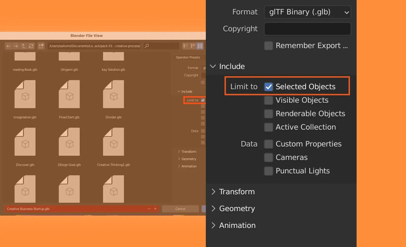 How To Export Gltf Files From Blender Iconscout Blogs