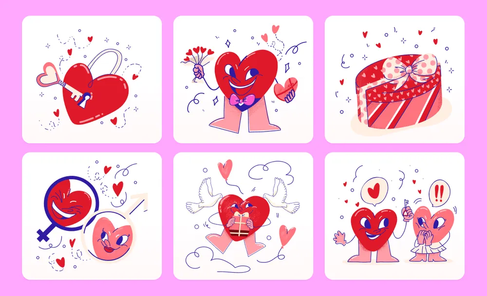 22 Valentine’s Day Animations, Icons, Illustrations, and 3D ...