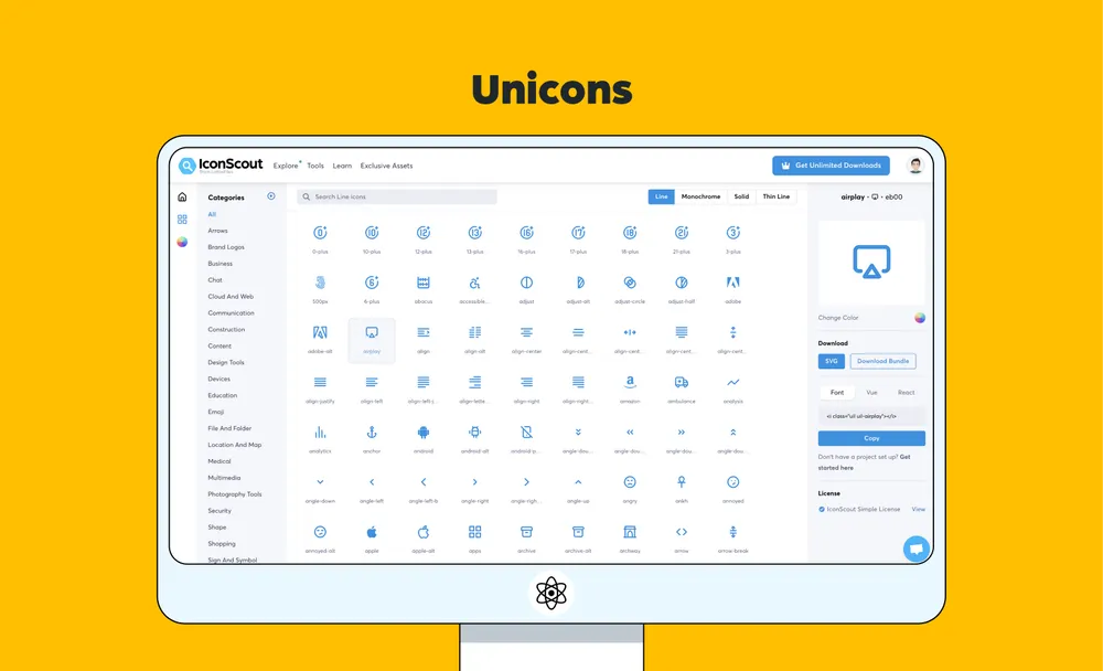 2025 Best Icon Libraries (React) to Check Out | IconScout Blogs